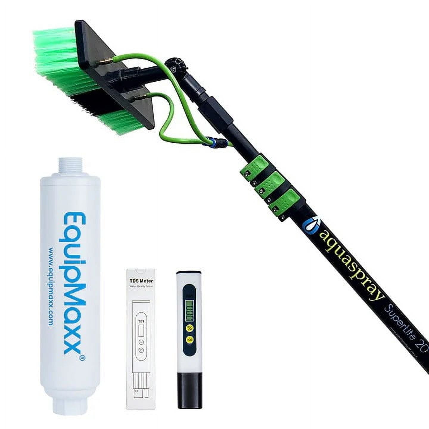 EQUIPMAXX 20 Feet Water Fed Pole Kit with Inline Water Filter System ...
