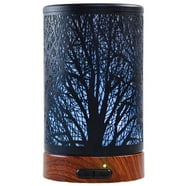 Brookstone Glowing Flame Ultrasonic Diffuser with Ambient Wave ...