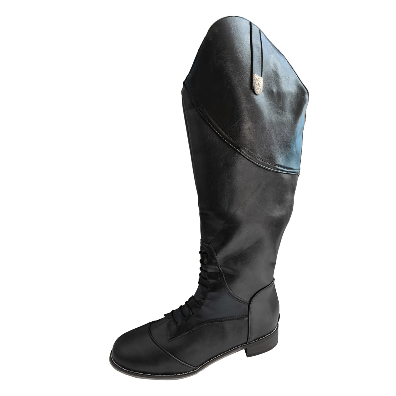 EQWLJWE 2022 Booties for Women's Knee High Boots Solid Color Fashion ...