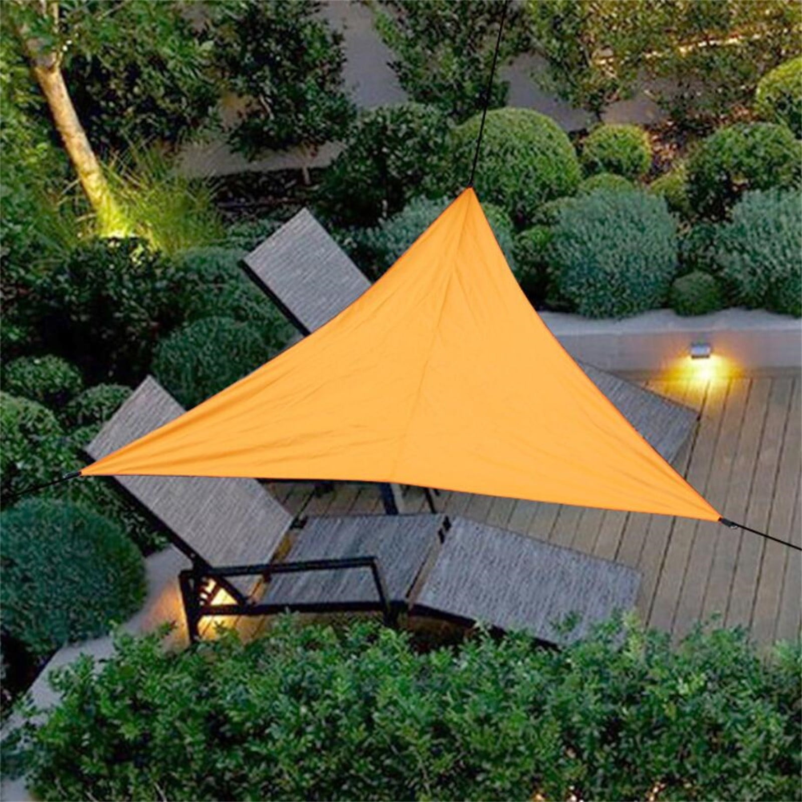 EQWLJWE 4x4x4m Triangle Sun Shade Sail Canopy UV Block Awning for ...