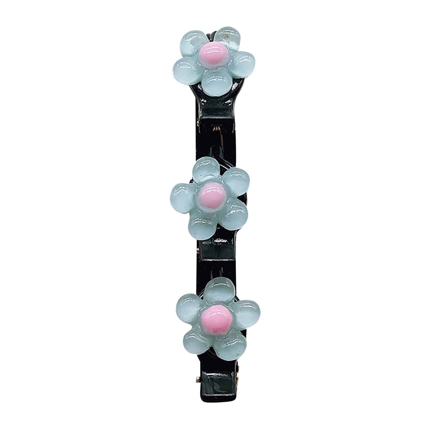 EQWLJWE Braided Hair Clips for Women, Sparkling Crystal Stone Braided ...