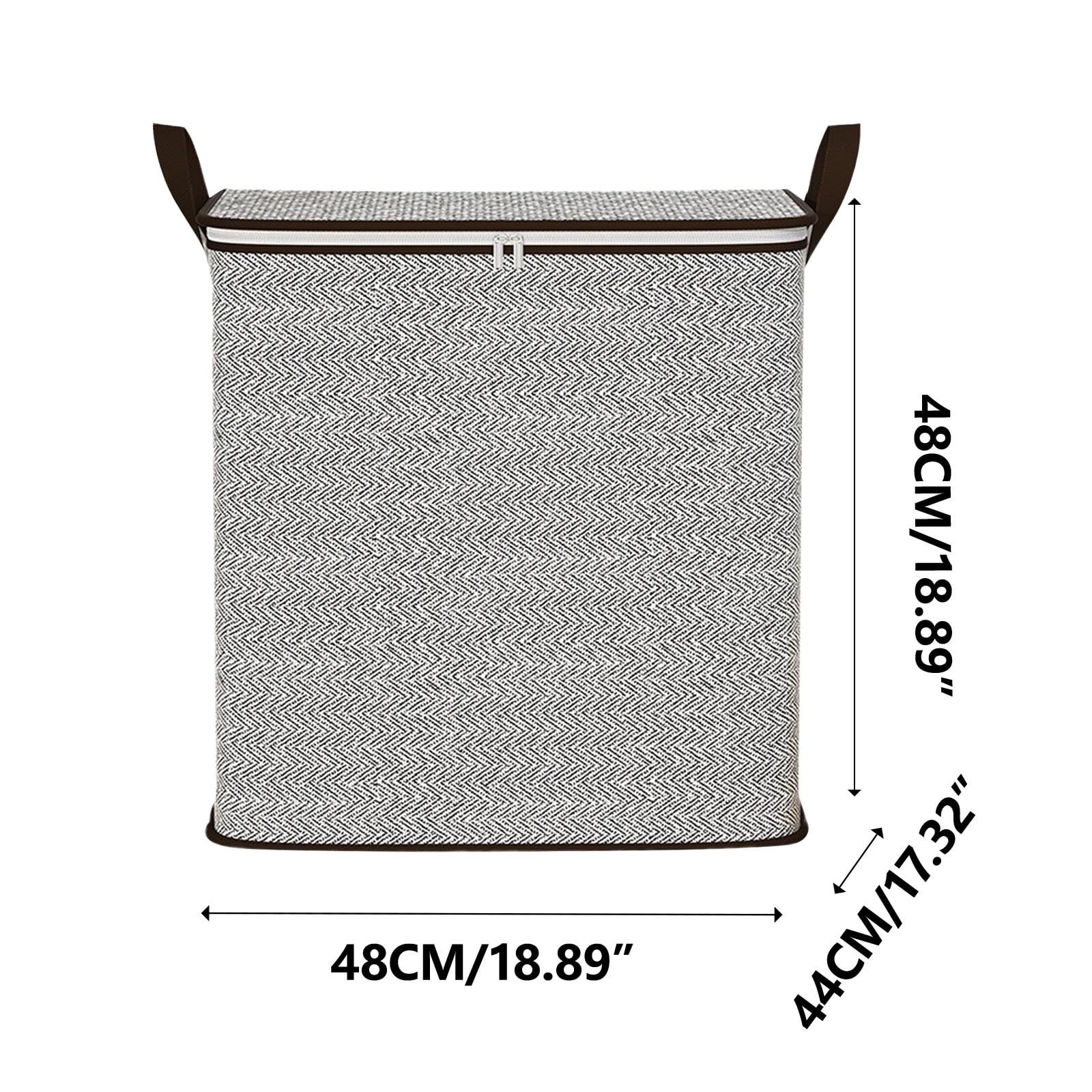 EQWLJWE Clothes Storage Bins with Lids Zipper Storage Bag Moving Quilt ...