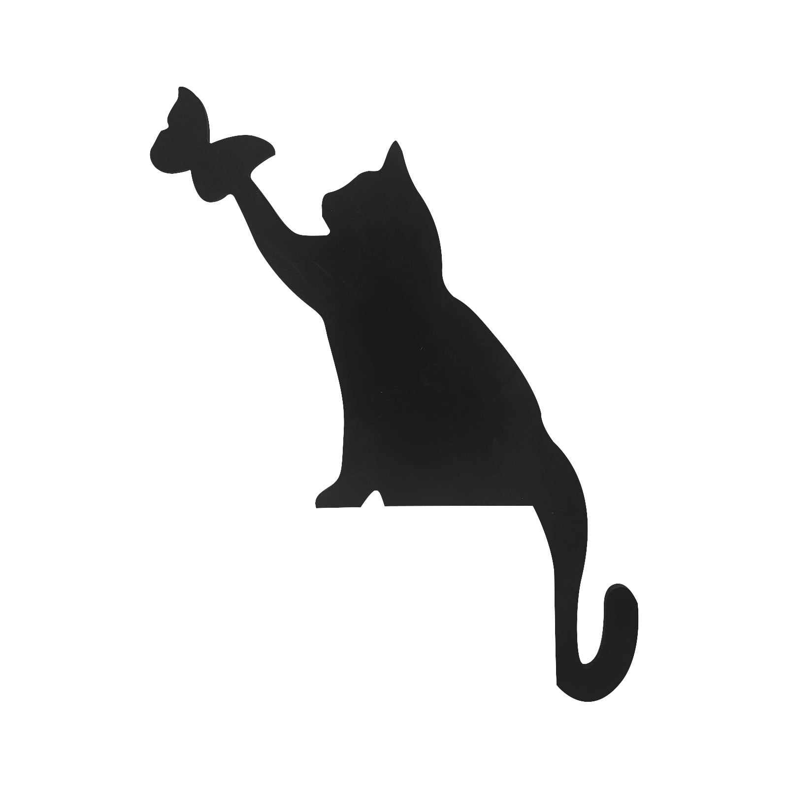 Halloween Black Cat Decor Wooden Cat Silhouette Halloween Black Cat ...