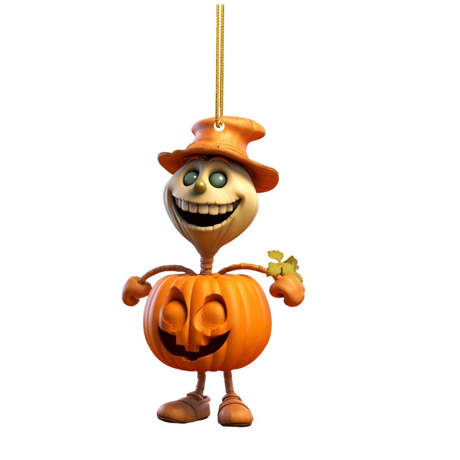 EQWLJWE Halloween Pumpkin Acrylic Hanging Ornaments,Pumpkin Ornaments ...