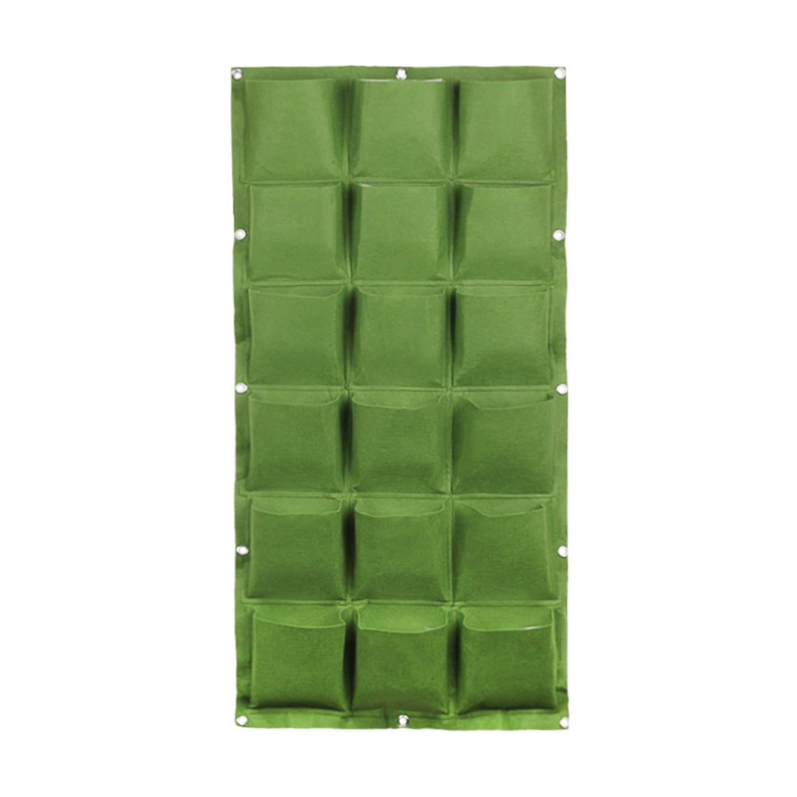 EQWLJWE Hanging Planting Grow Bags, 18 Pockets Vertical Wall Mount ...