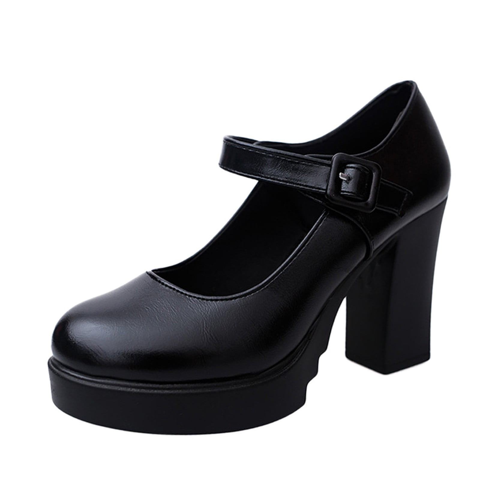 EQWLJWE Heels For Women Ladies SexyRhinestone Casual Work Shoes Vintage ...