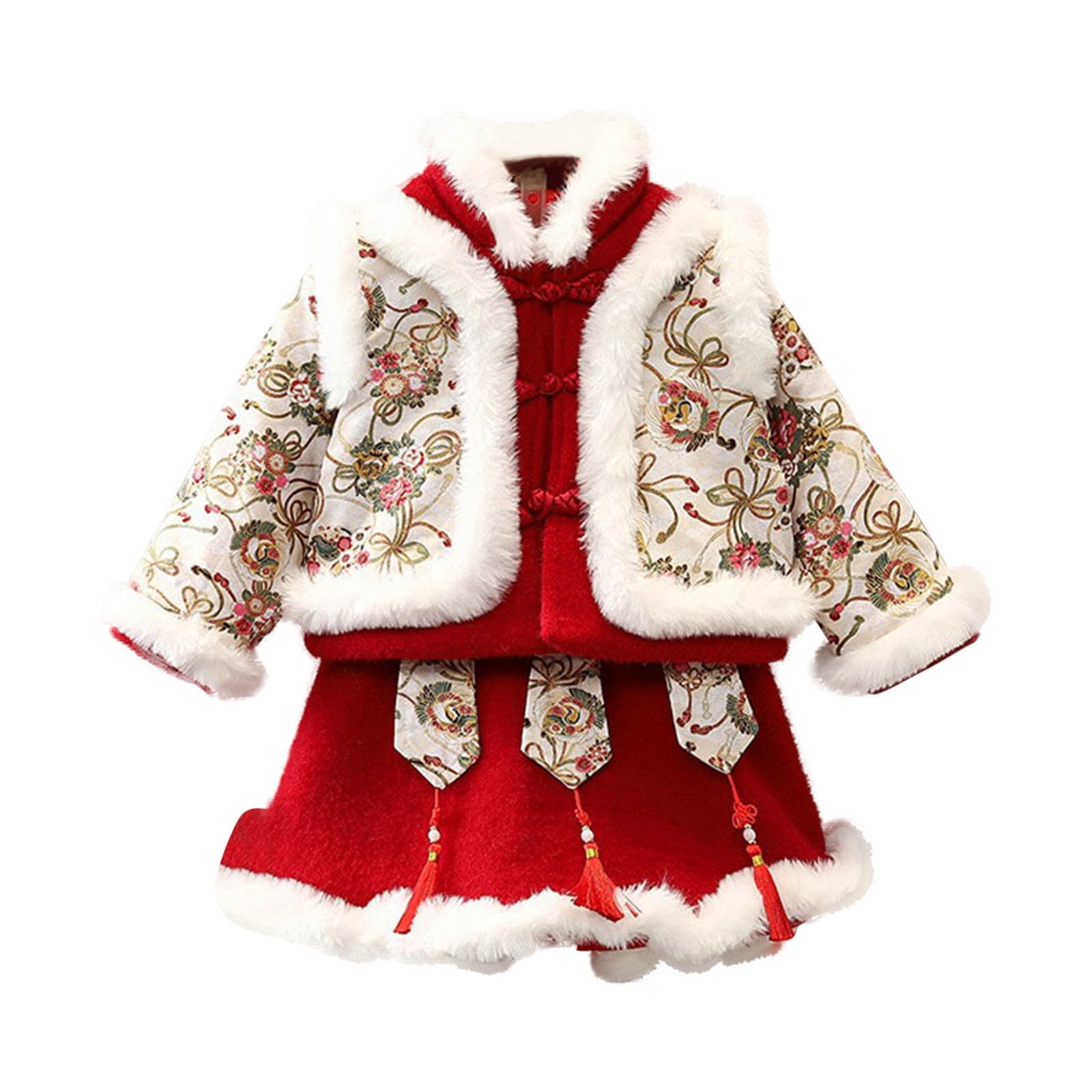 EQWLJWE Kids Clothes Set for Spring Festival Winter Toddler Fairy ...