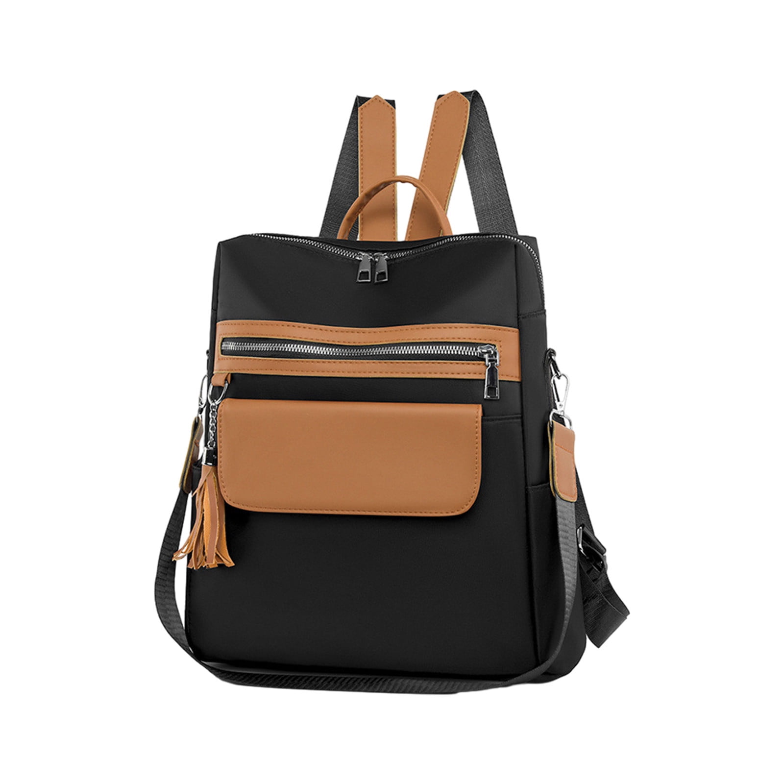 EQWLJWE Leather Backpack for Women Men Laptop Backpack Stylish Large ...
