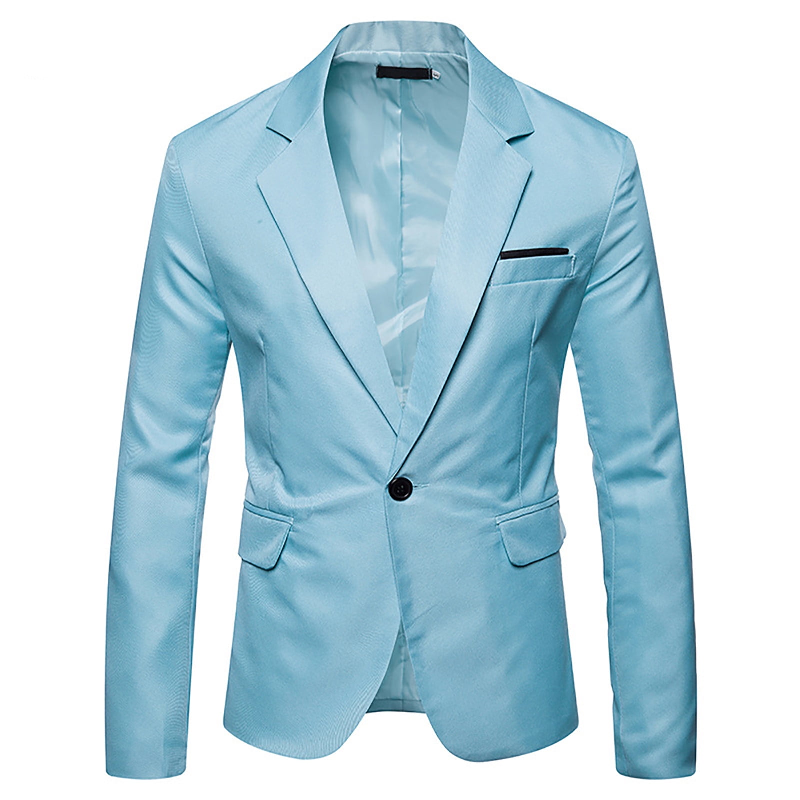 EQWLJWE Mens Casual Blazer Jacket Slim Fit Sports Coat Business Suit ...