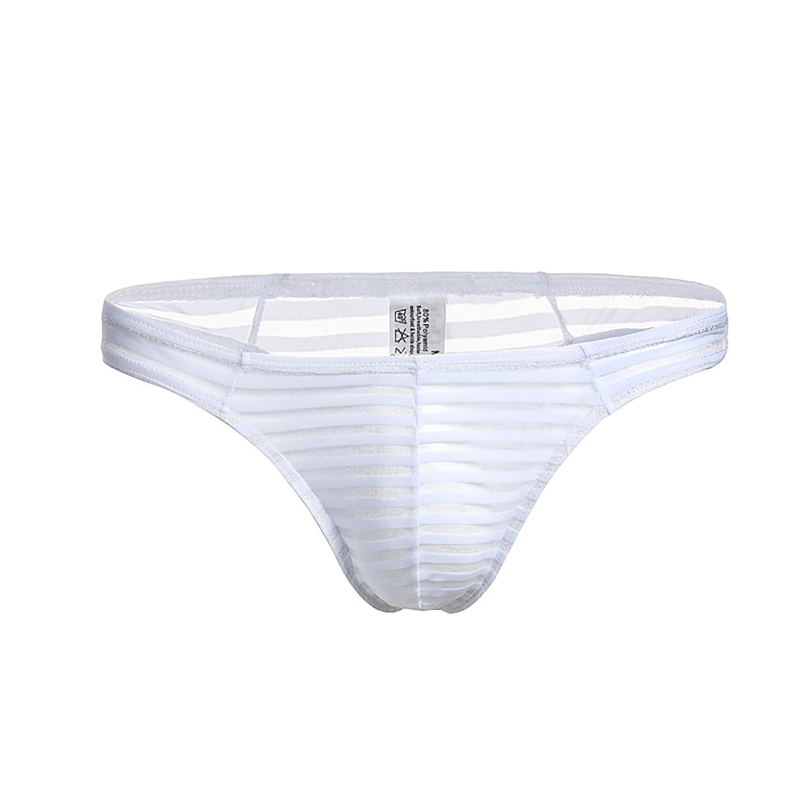 EQWLJWE Mens Thongs Underwear, Solid Color Slim Mesh G-Strings ...