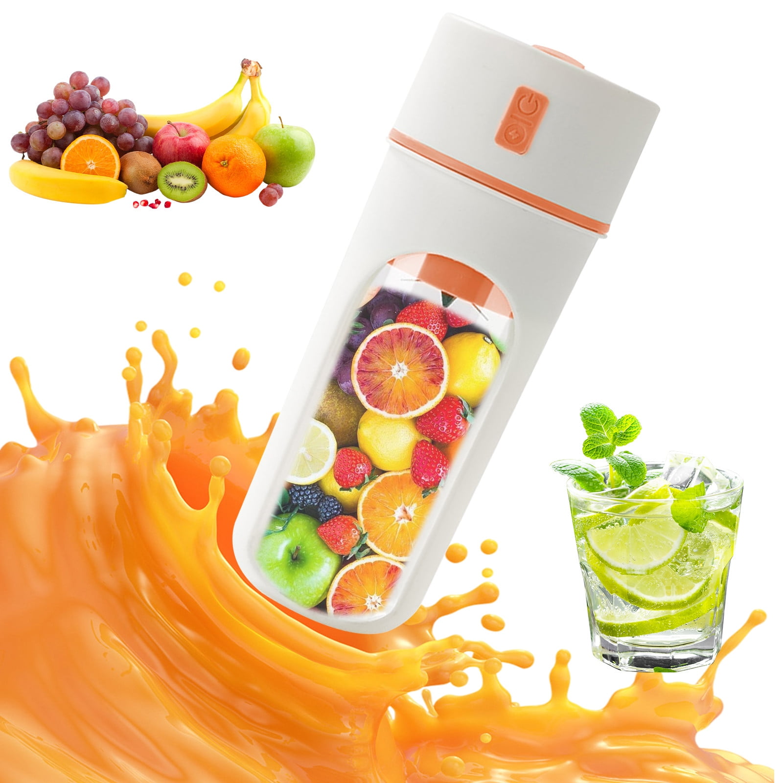 EQWLJWE Mini Juicer Portable Juicer Machine Orange Lemon Juicer Small ...