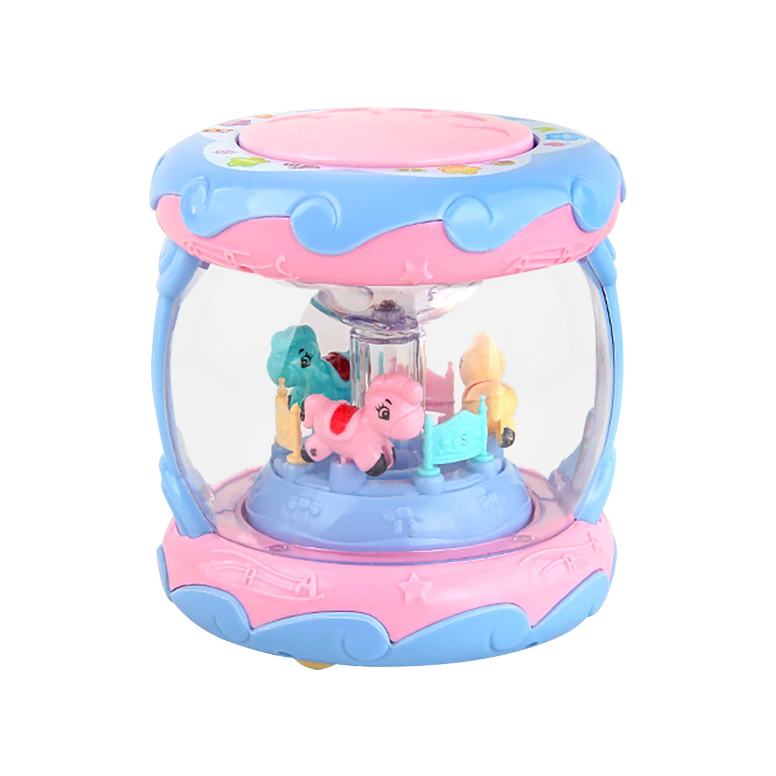 EQWLJWE Carousel Hand Drum, Musical Toy for Boys and Girls, Educational ...