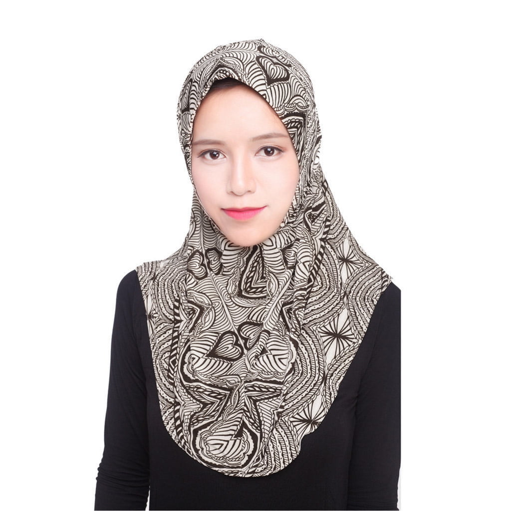 EQWLJWE Muslim Women Inner Hijab Headscarf Cap Islamic Full Cover Islamic Hat - Walmart.com