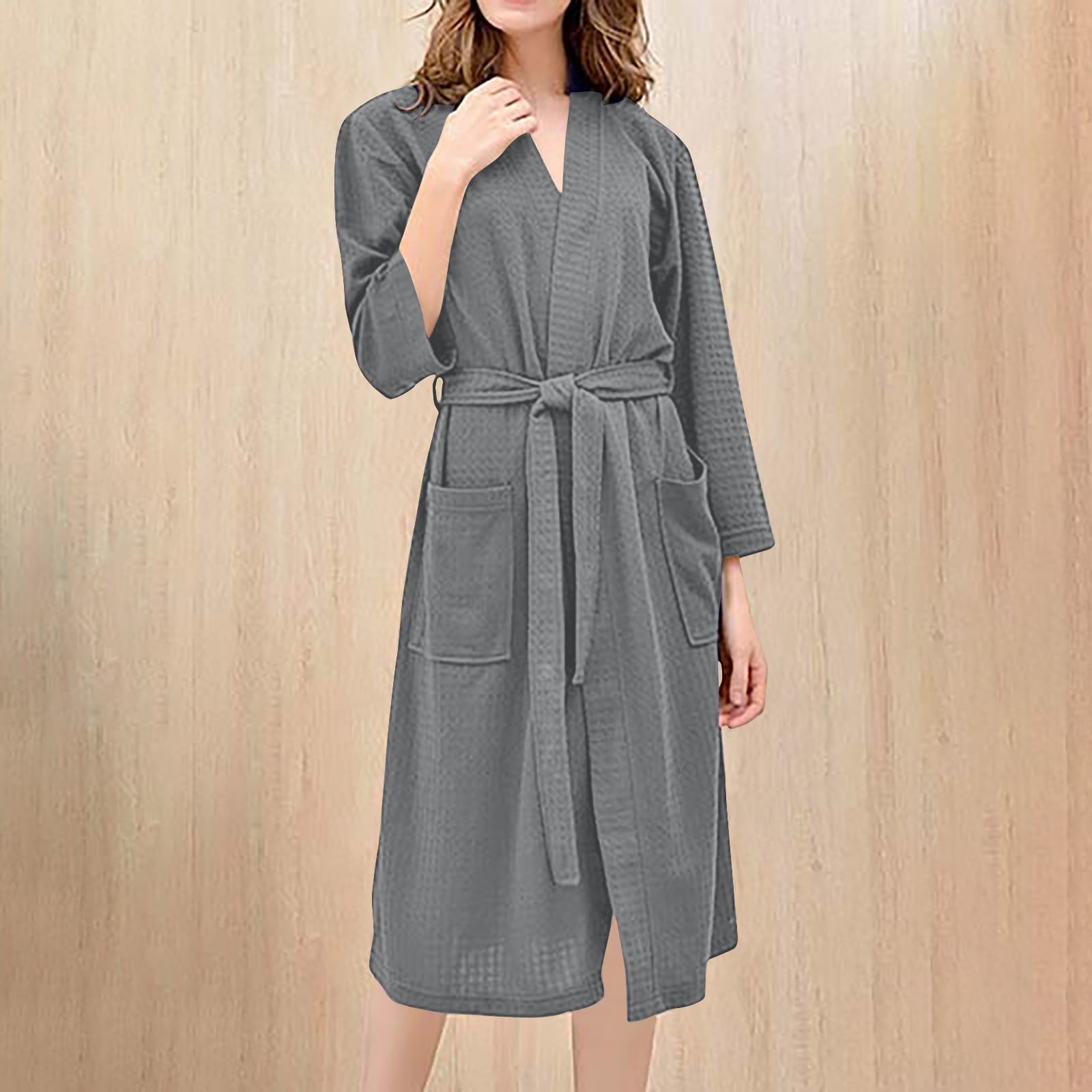 EQWLJWE Plush Robes For Women, Soft Warm Fleece Bathrobe for Women ...
