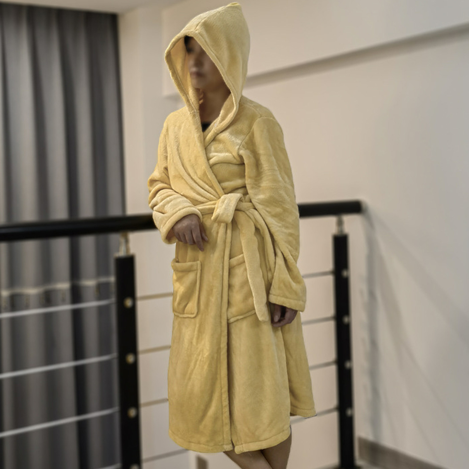 EQWLJWE Robes for Women, Long Plush Fuzzy Bathrobes for Famale Soft ...