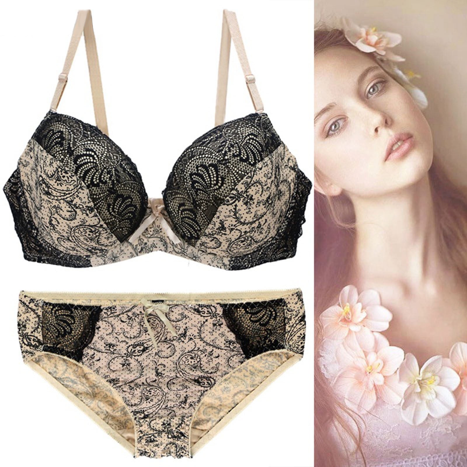 Eqwljwe Sexy Lingerie For Women Fashion Women Sexy Bra Panties