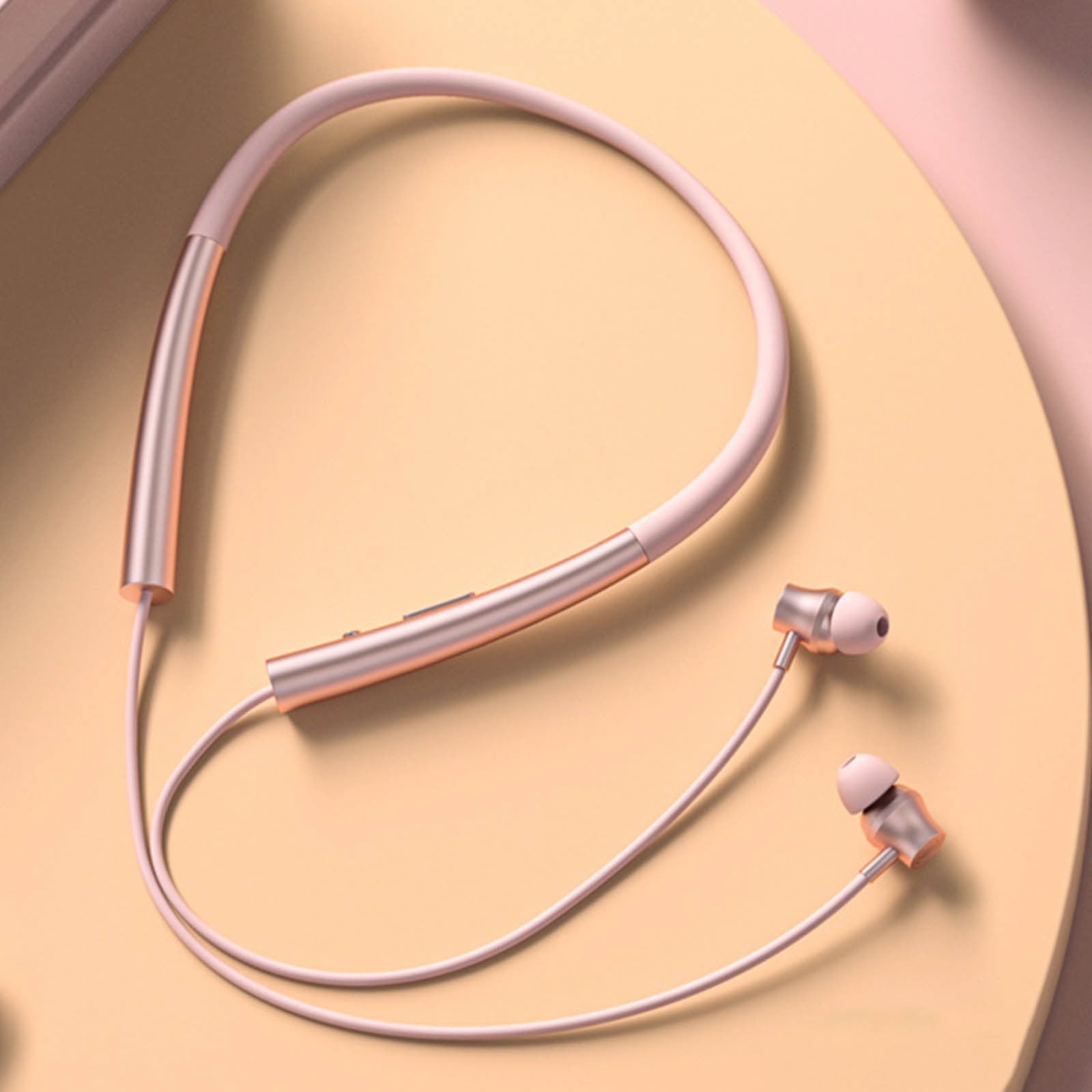 EQWLJWE Sports Wireless High-power Bluetooth Earphones Double Ear Neck ...