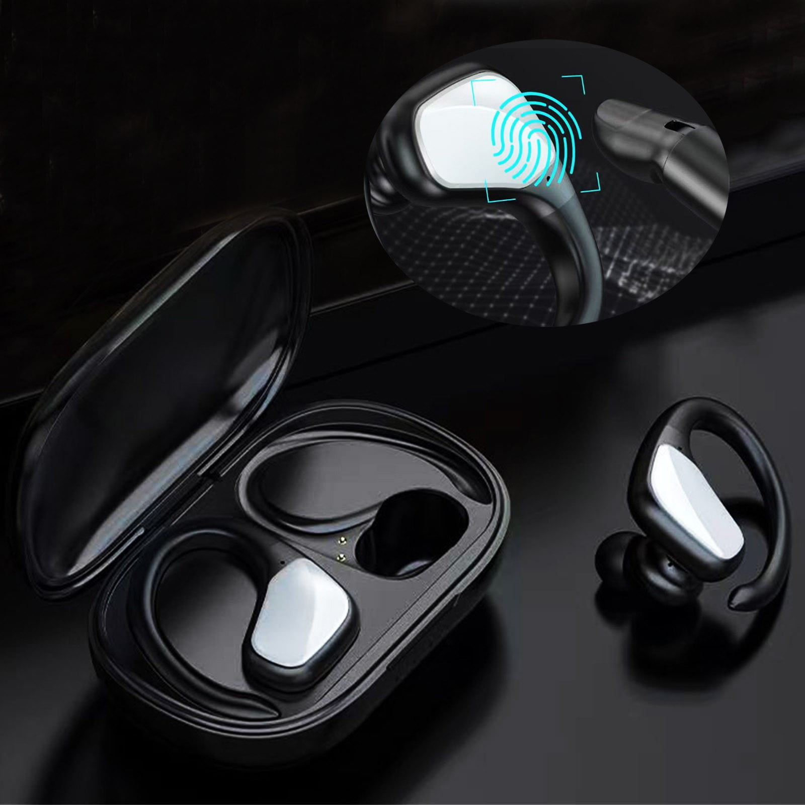 EQWLJWE Touch-Control Wireless Bluetooth Earphones TWS-Headphones In ...