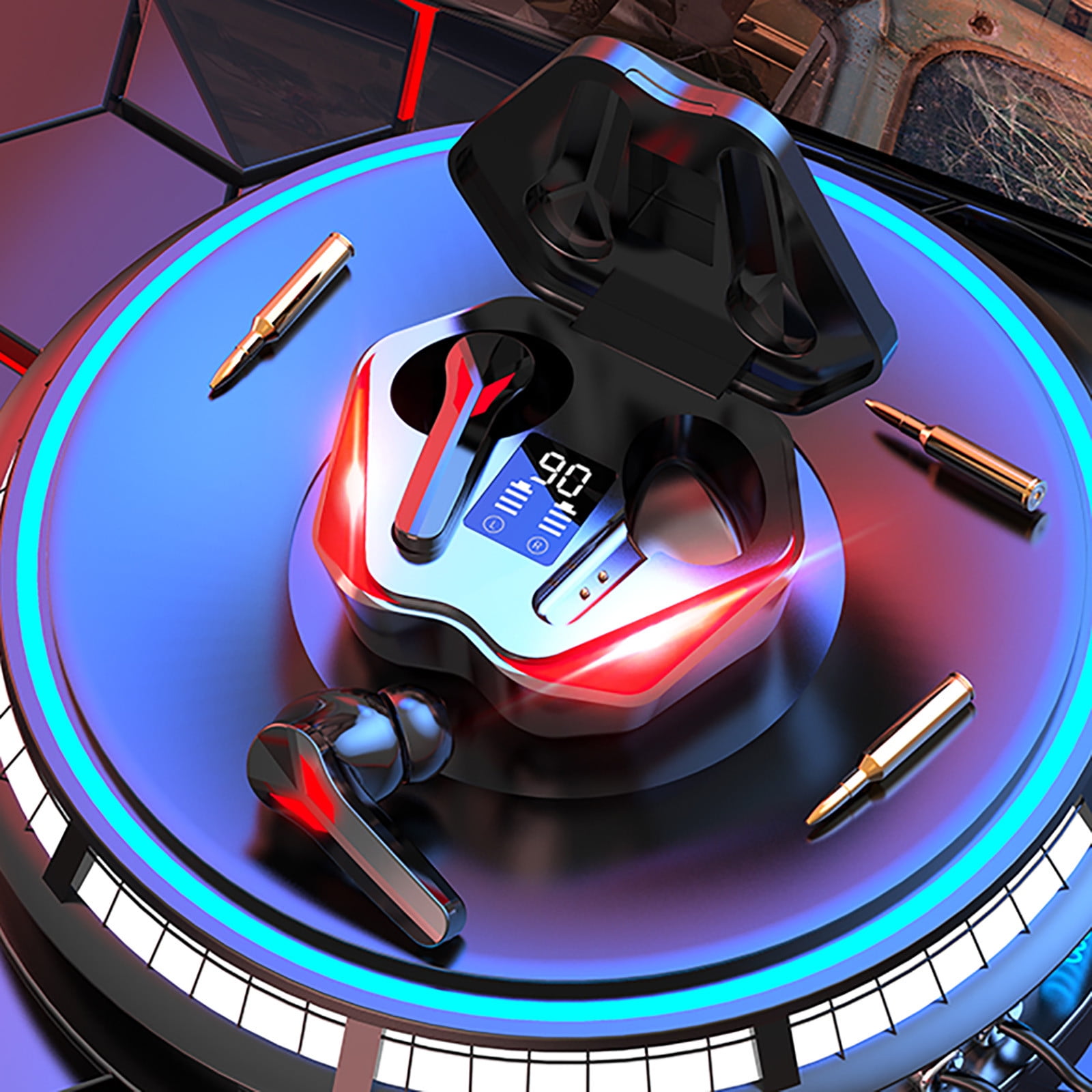 EQWLJWE Wireless Earbuds Bluetooth 5.2 Wireless Headphones with ...