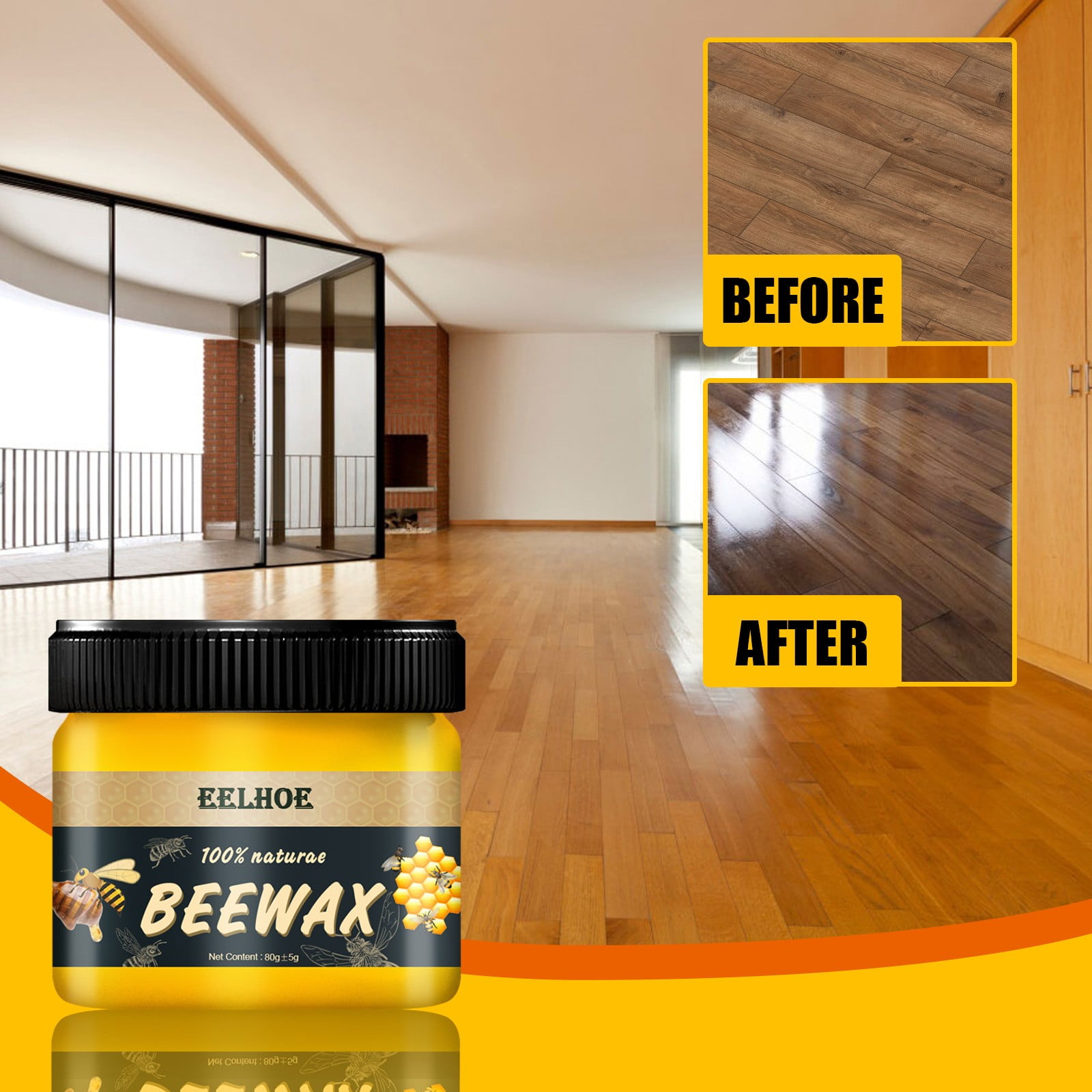 EQWLJWE Wood Seasoning Beewax,Natural Traditional Beeswax Polish Wood ...