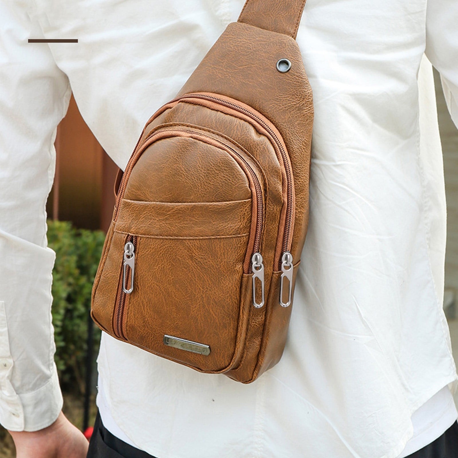 EQnnyilgtal Multipurpose Sling Backpack with USB and Headphone Ports ...