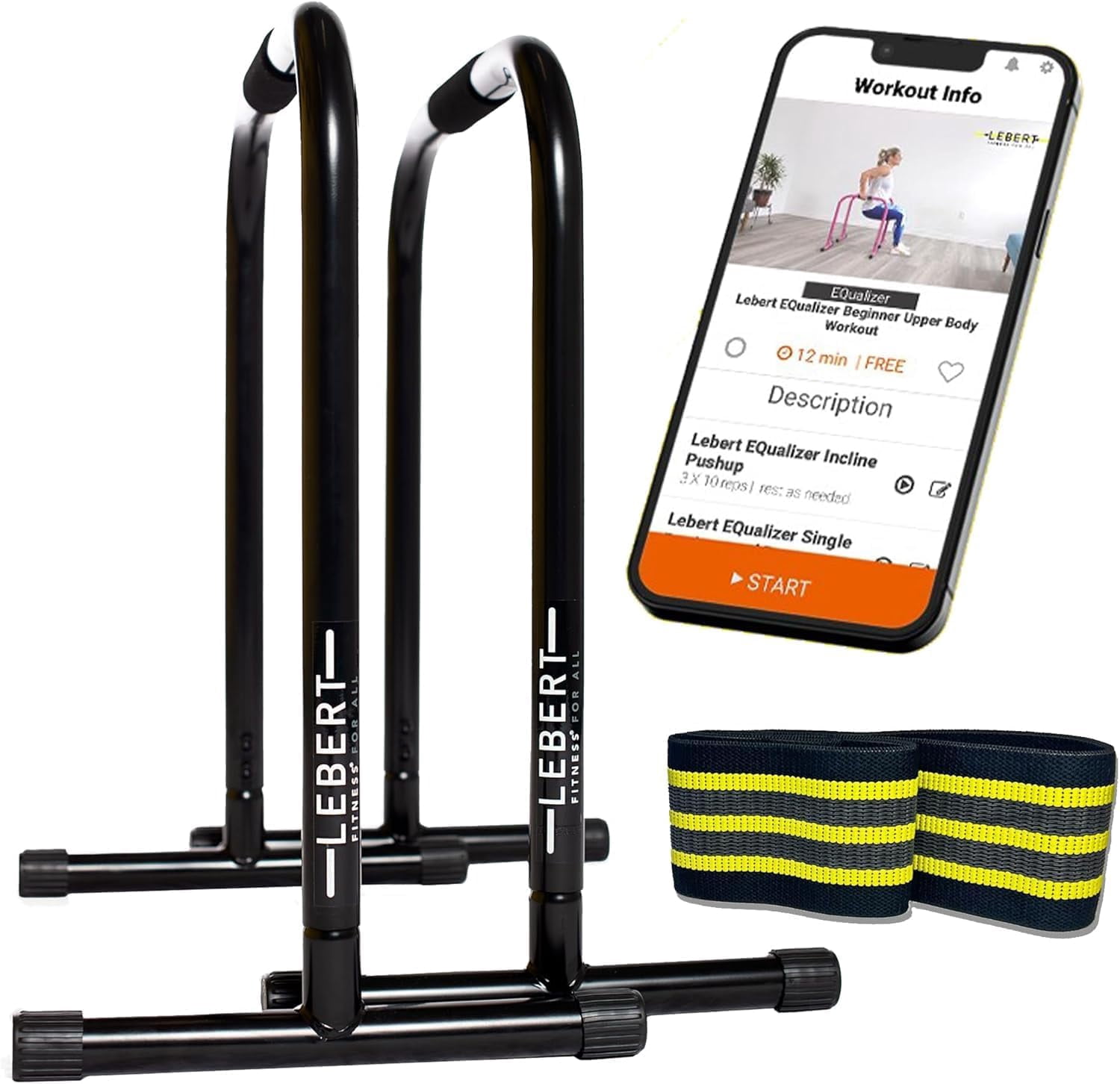 EQualizer Total Body Strengthener – Portable Dip Station for Full ...