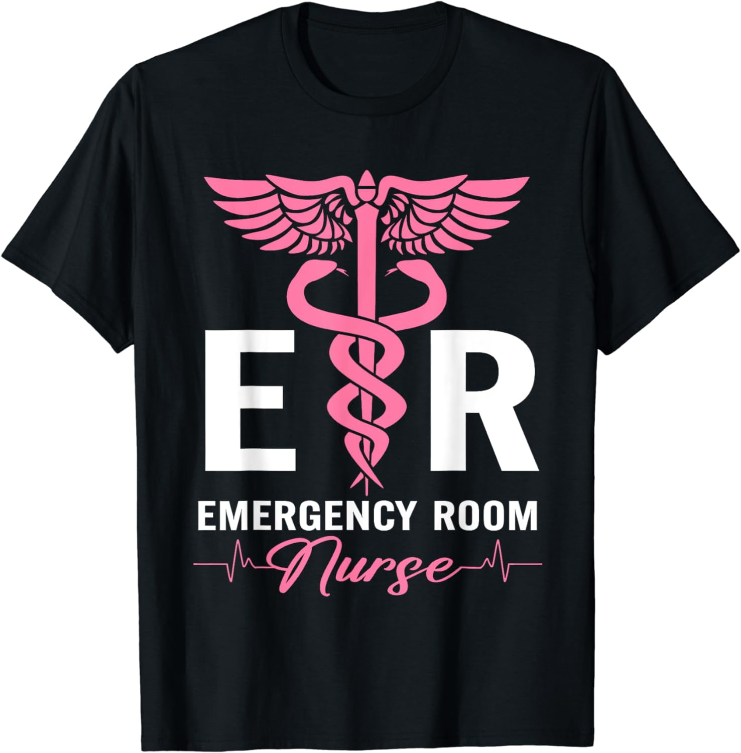 ER Nurse Logo Registered Nurses Week 2023 Nursing School T-Shirt ...