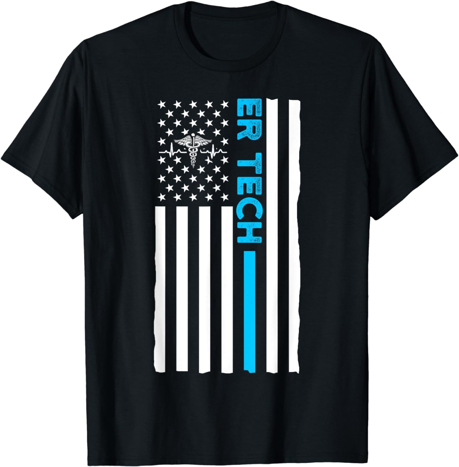 ER Technician US Flag Emergency Room Tech T-Shirt - Walmart.com