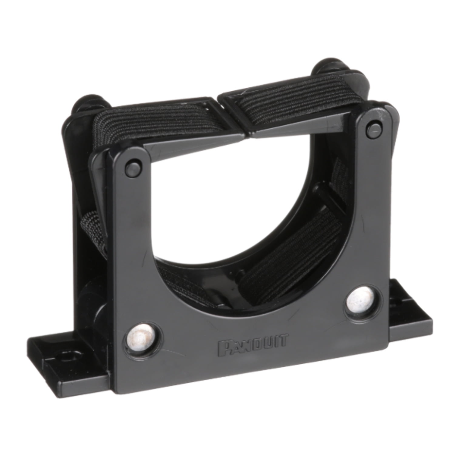 Harness Board Cable Bundle, Elastic Retainer, Screw Mount, Nylon 6.6, Black, 1.25 Inch Dia ...