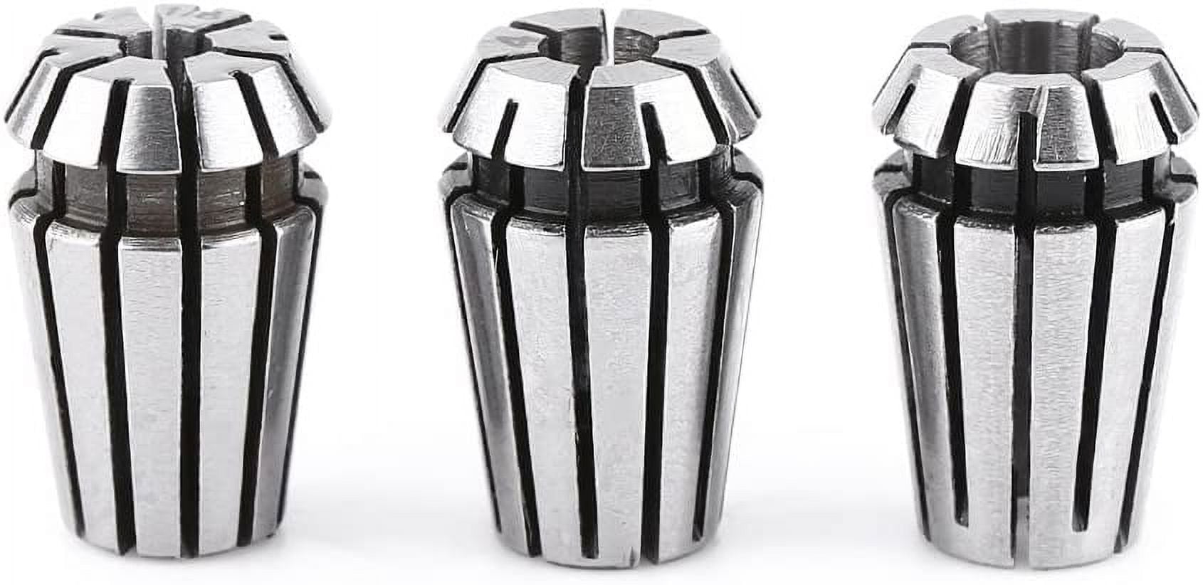 ER11 CNC Collet, 3Pcs 1/8 inch (3.175mm) 4mm 6mm Spring Collet Workholding Engraving Collet ...