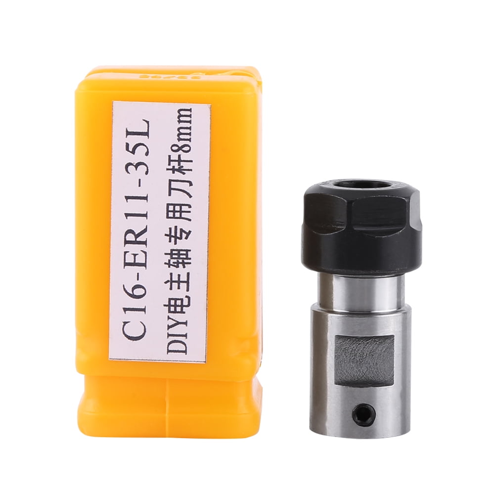 ER11 Collet Chuck Motor Shaft Spindle Extension Rod Inner 8MM For CNC ...