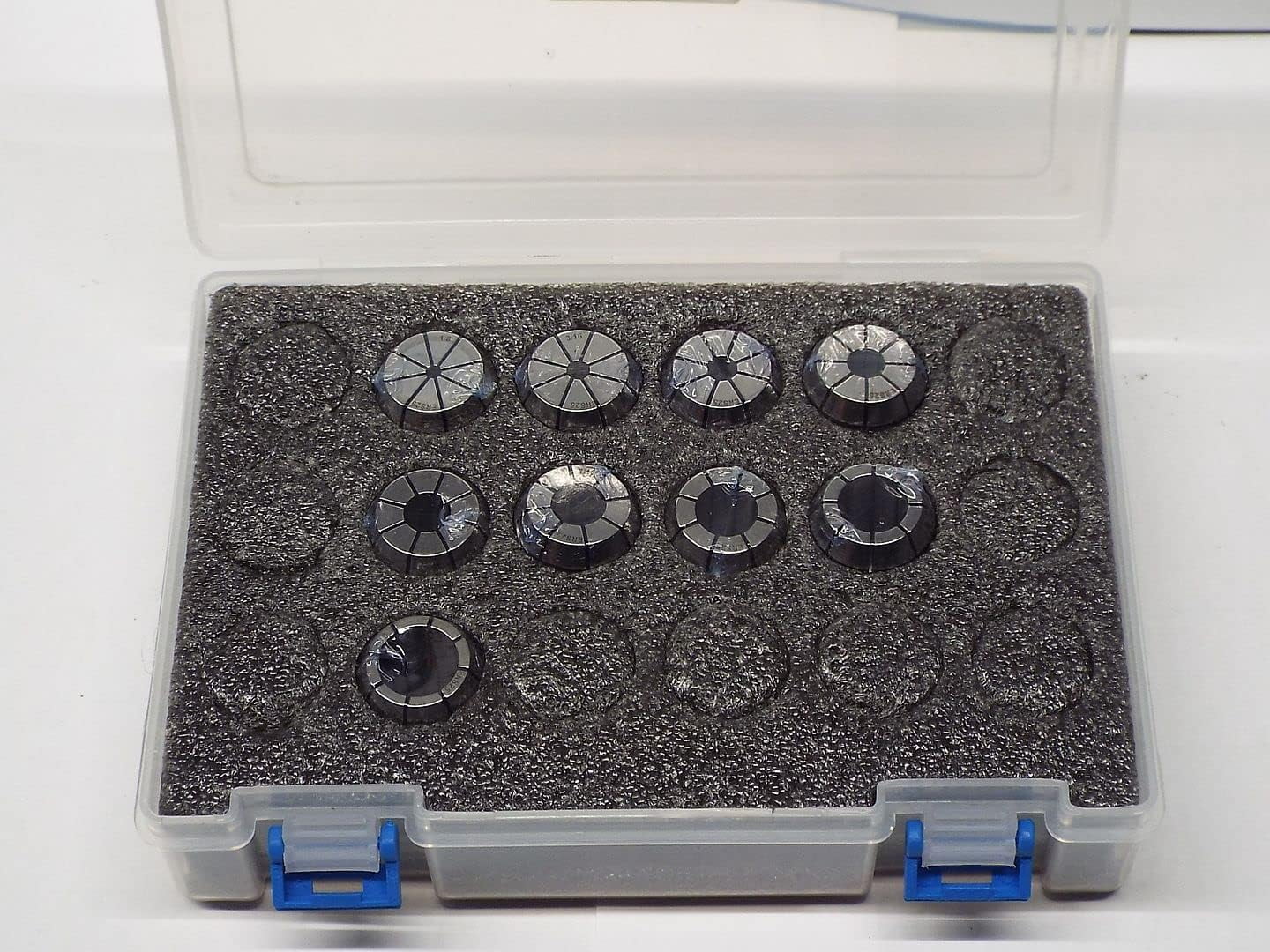 ER25 STEEL SEALED Spring Collets INCH 9 Piece Set (0.0003" T.I.R ...