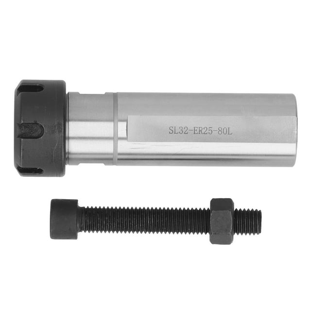 ER25 Straight Shank Collet Chuck Extension Rod, SL32-80L CNC Lathe ...