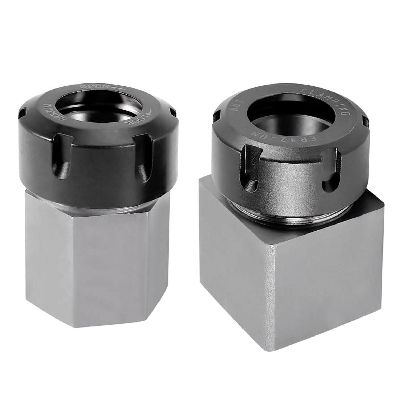 ER32 Collet Chucks Block Set of 2 Square and Hex Workholding Holder for ...