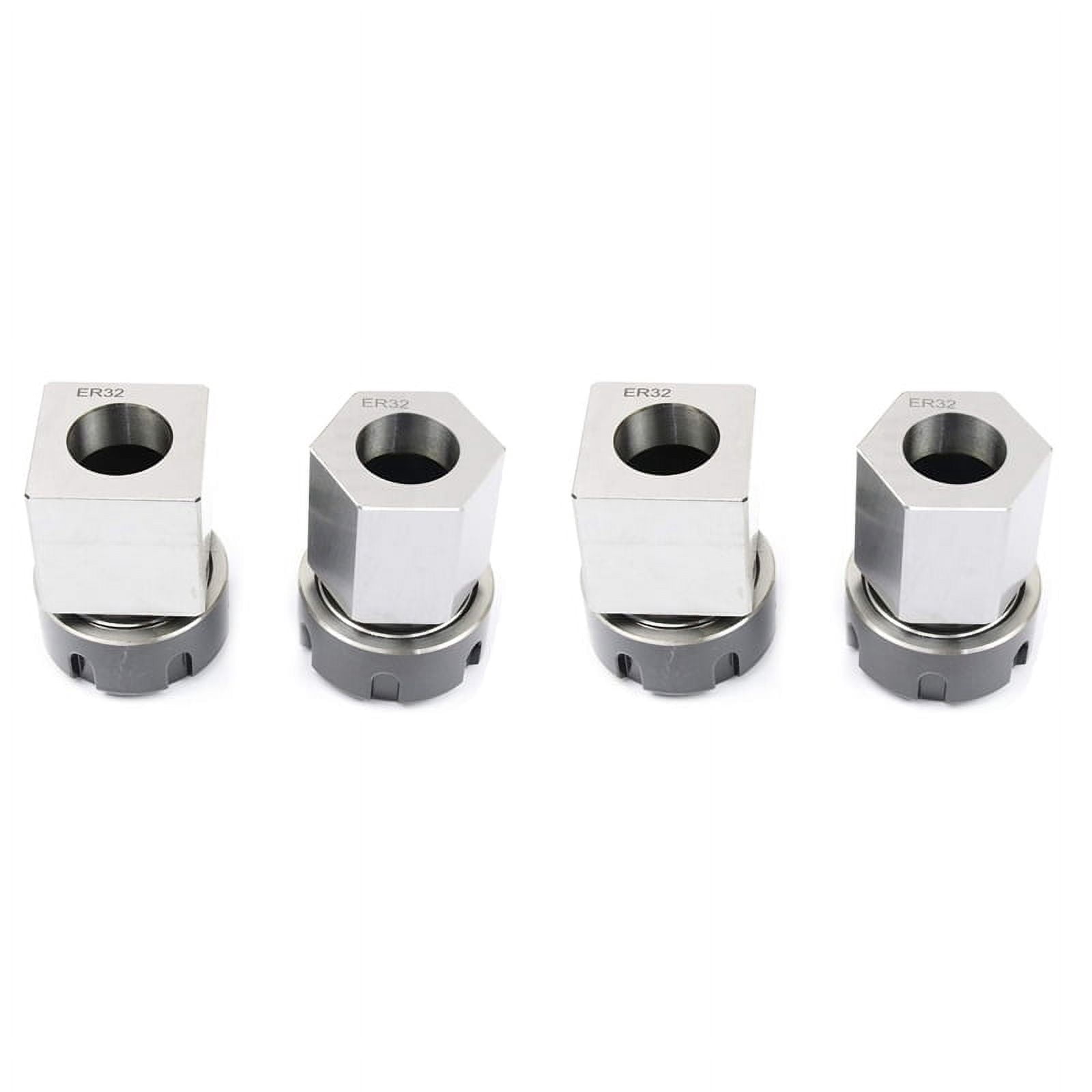 ER32 Collet Chucks Block Set of 4 Square and Hex Workholding Holder for ...