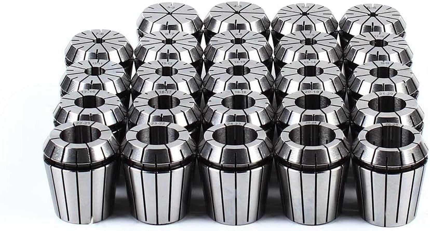 ER40 Collet Set, 24Pcs ER40 Collet Chuck Spring Collet Set High Precision Spring Clamping Collet ...