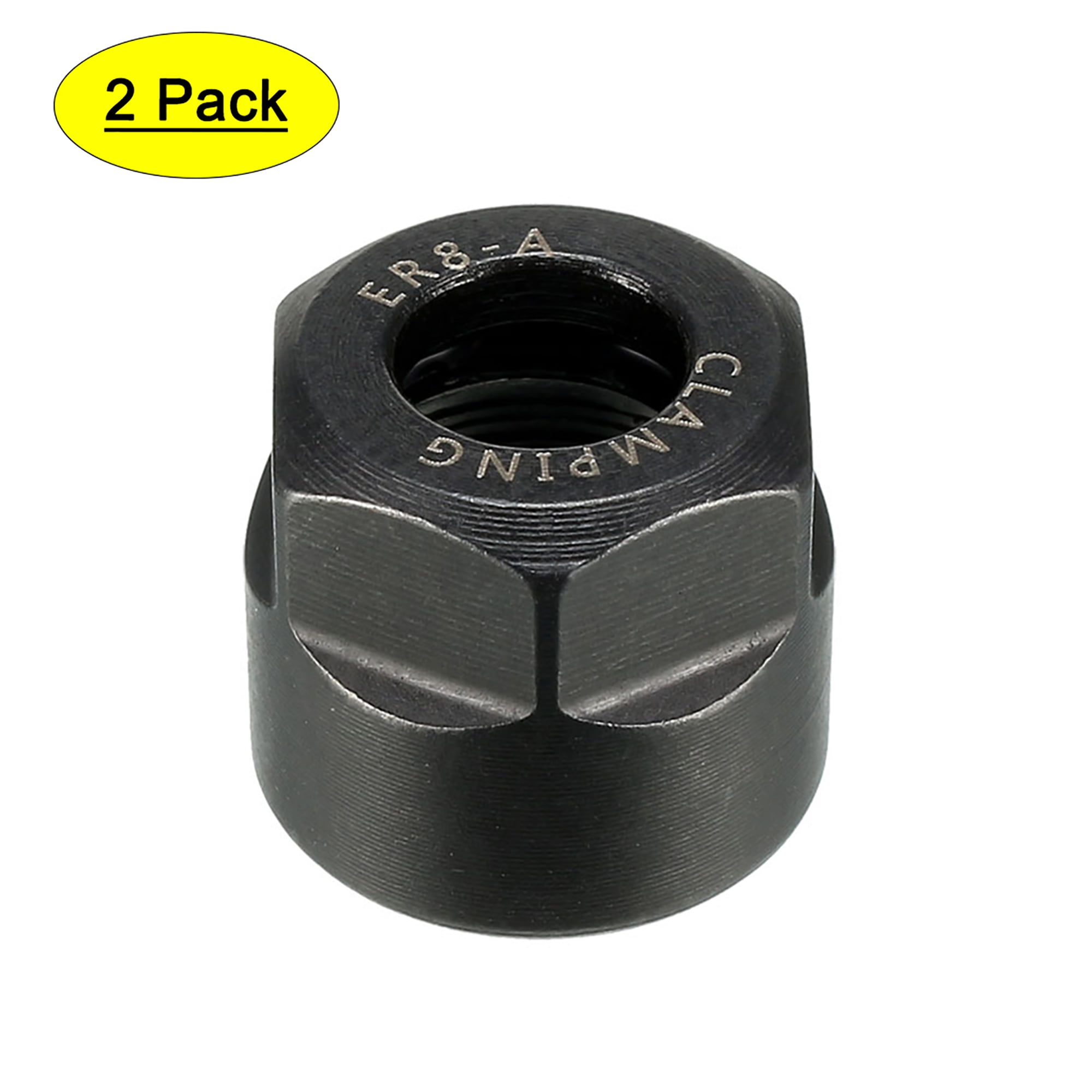 ER8-A Collet Clamping Hex Nuts for CNC Milling Chuck Holder Lathe 2 Pcs ...