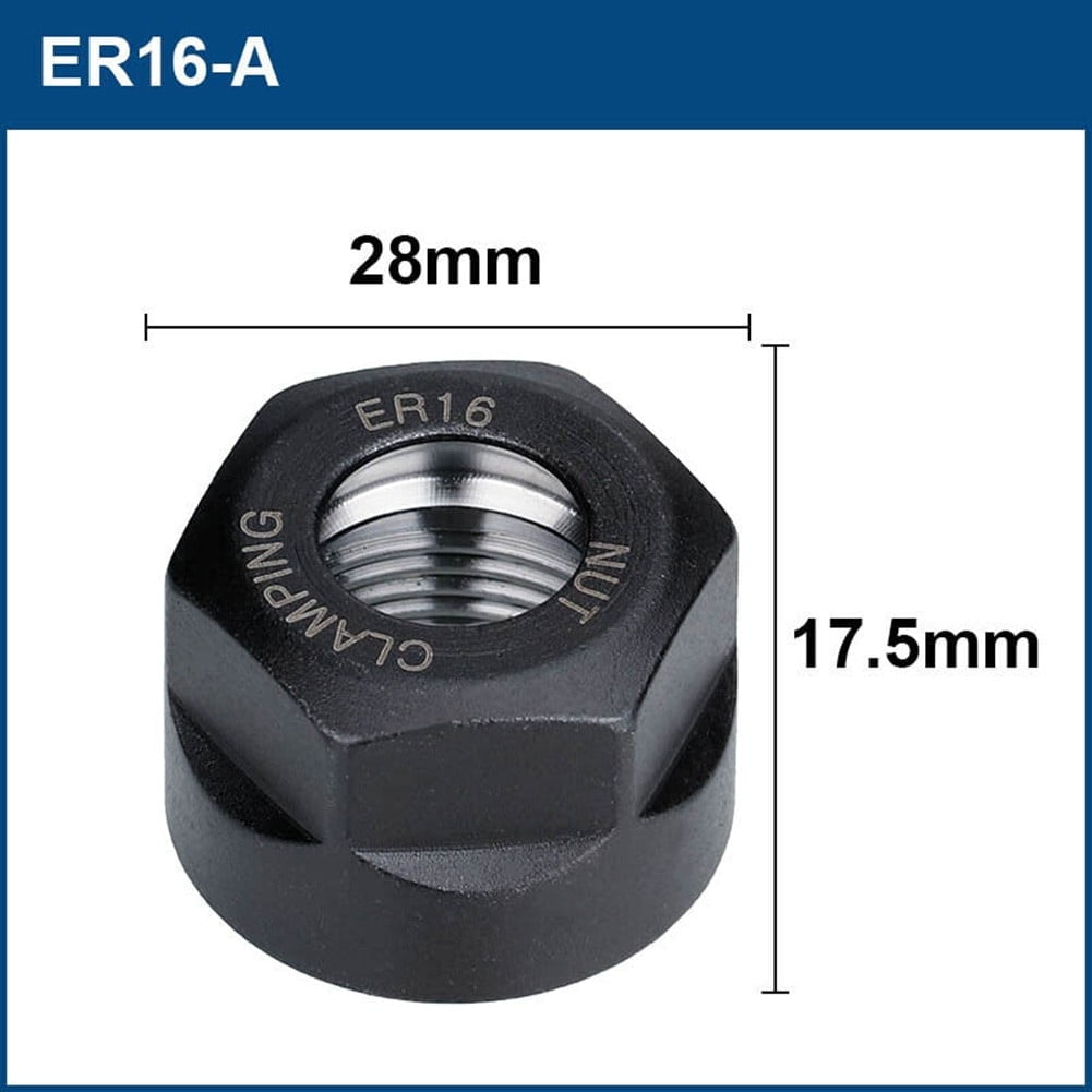 ER8-ER40 A/M/UM Collet Clamping Nuts For CNC Lathe Milling Router Bit ...