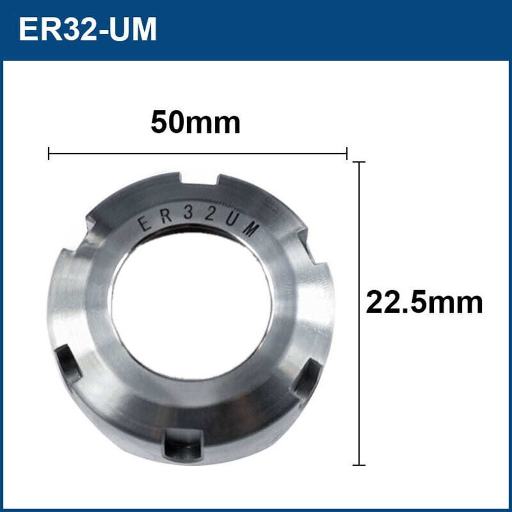 ER8-ER40 A/M/UM Collet Clamping Nuts for CNC Lathe Milling Router Bit ...