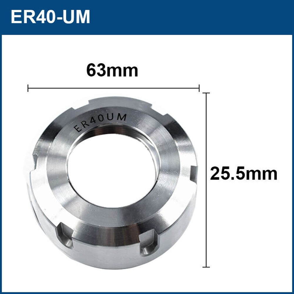 Er8Er40 Amum Collet Clamping Nuts For Cnc Lathe Milling Router Bit ...