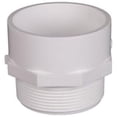 ERA 6 Inch Schedule 40 PVC Male Adapter, Socket x Male Threaded Pipe ...