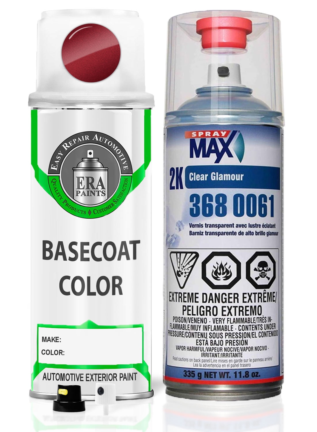ERA Paints 3P1 - Impulse Red Pearl for TOYOTA Exact Match Spray Paint ...