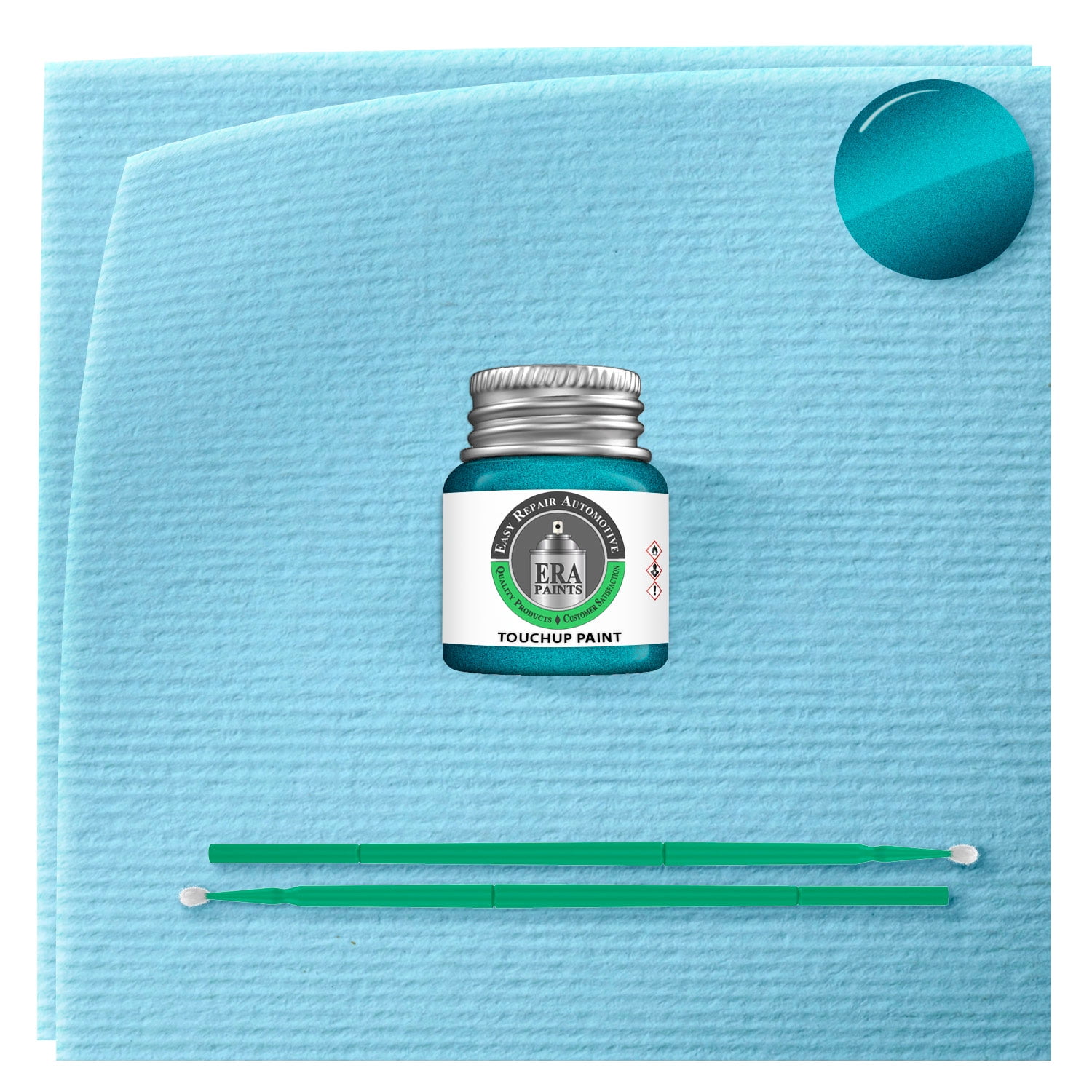ERA Paints 422 - Turquoise Pearl for VOLVO Exact Match Touch Up Paint ...
