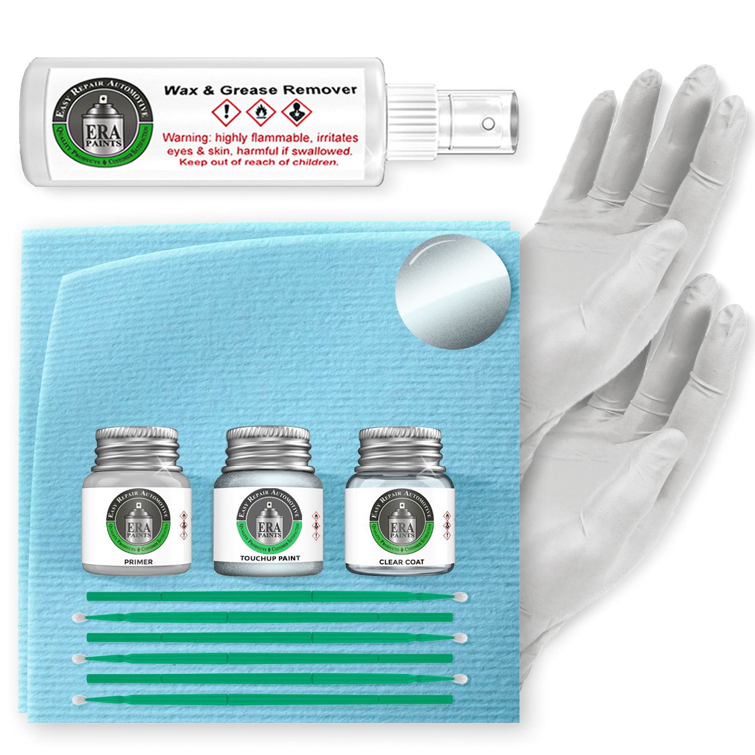 ERA Paints 45P - Chromium Metallic for TOYOTA Exact Match Touch Up ...