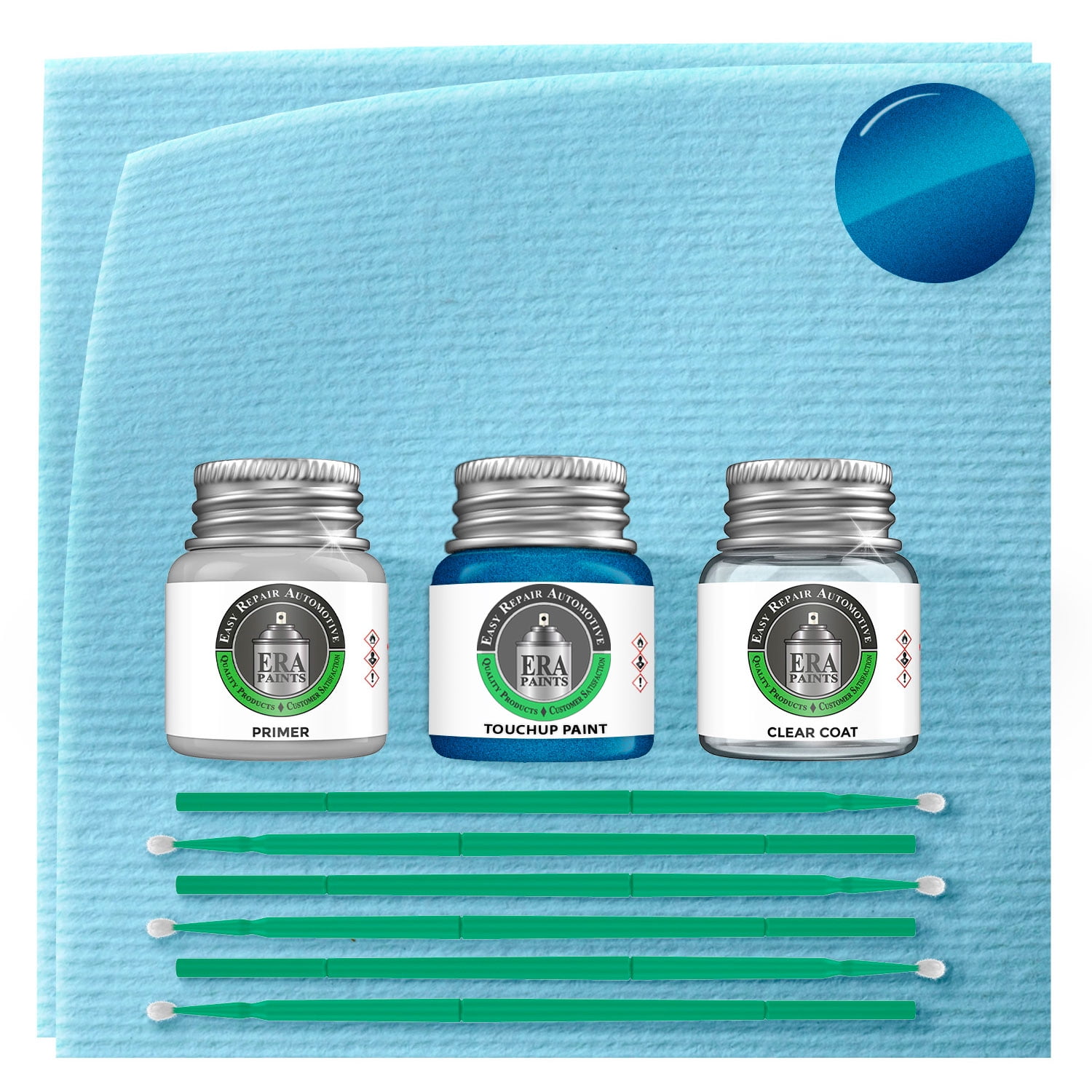 ERA Paints 470 - Sonic Blue Pearl for VOLVO Exact Match Touch Up Paint ...