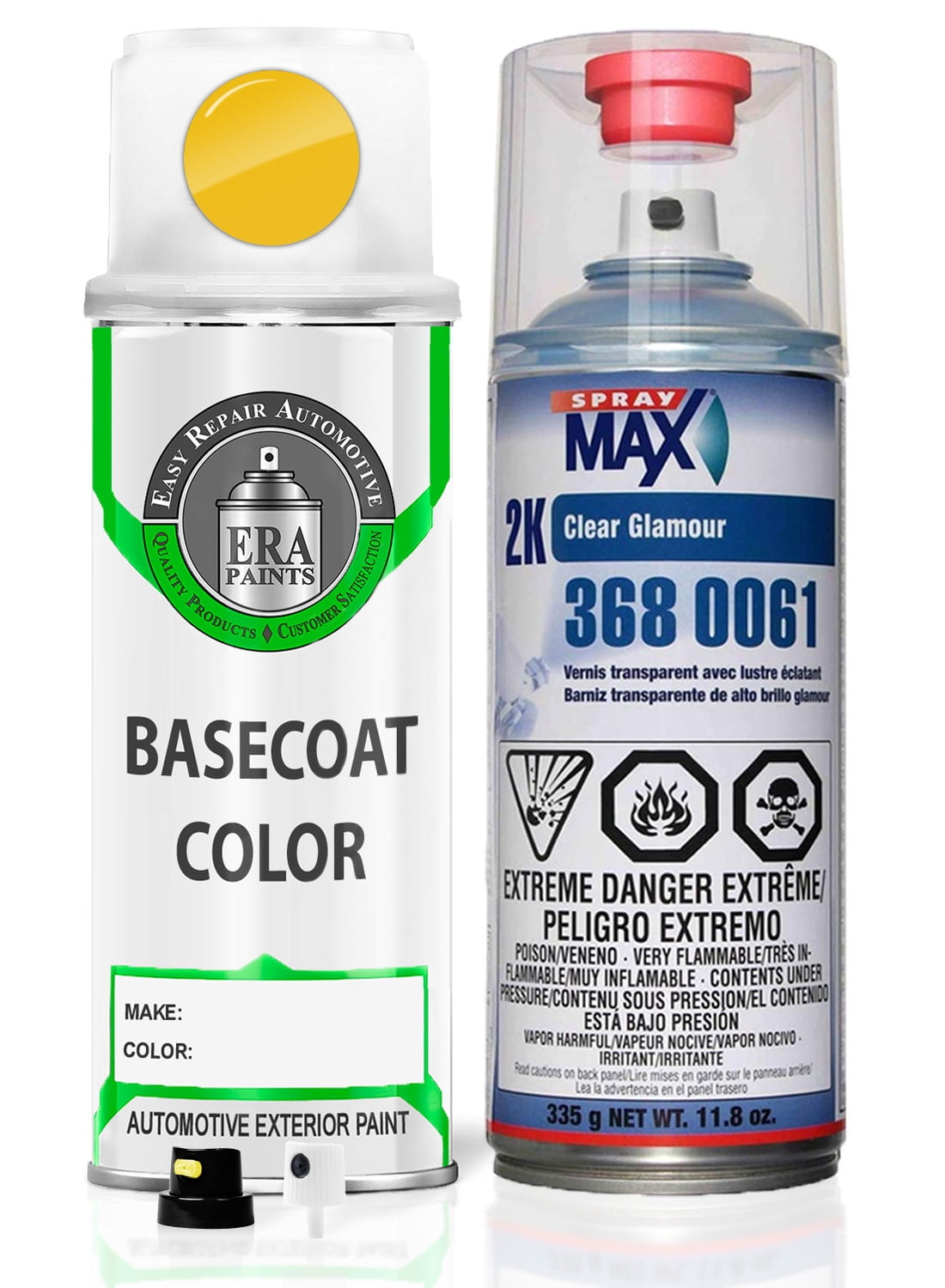 ERA Paints 576 - Solar Yellow for TOYOTA Exact Match Spray Paint Spray ...