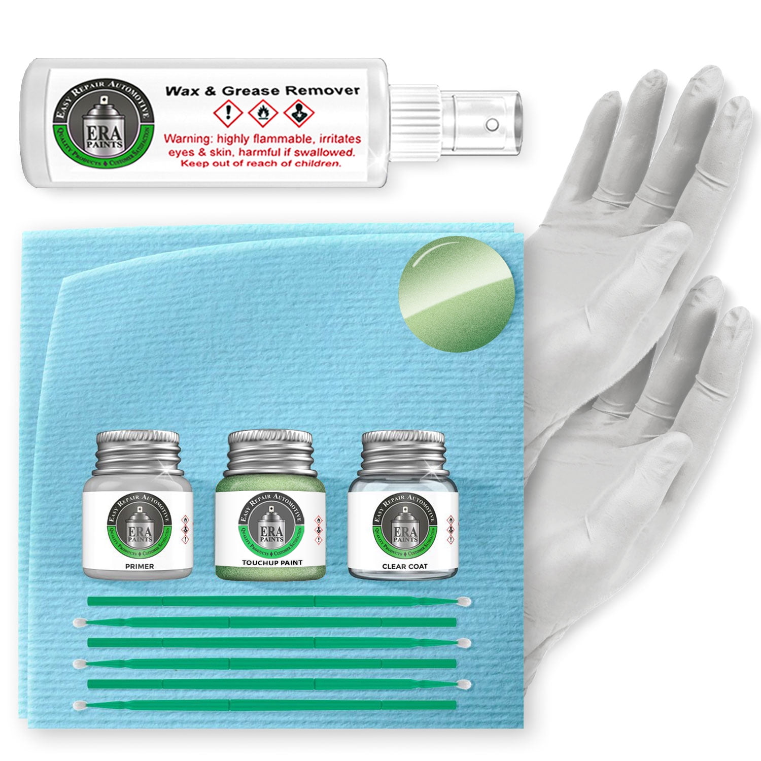 ERA Paints 6U7 - Green Metallic for TOYOTA Exact Match Touch Up Paint ...