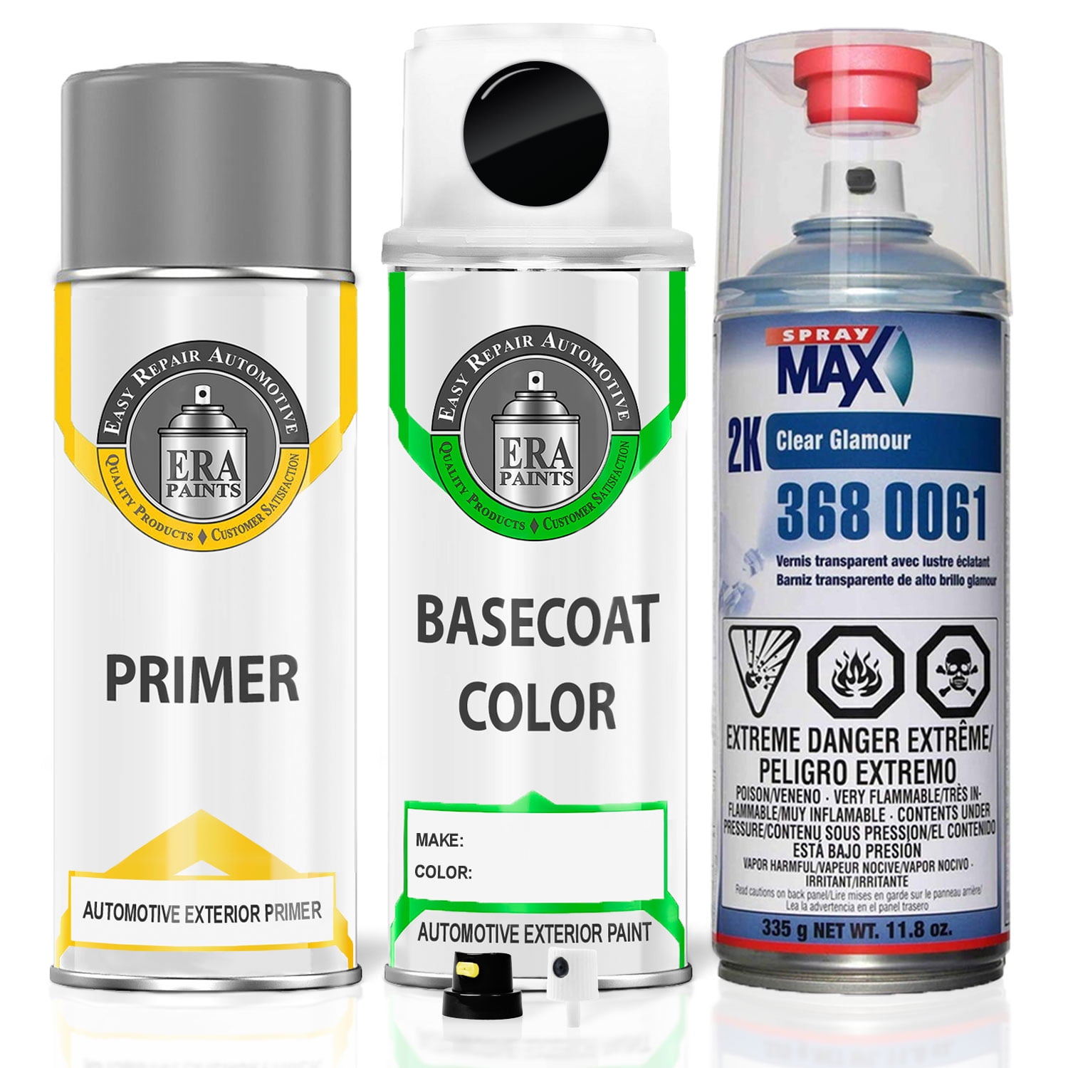 ERA Paints 770/WA8555/GBA - Black for SAAB Exact Match Spray Paint ...
