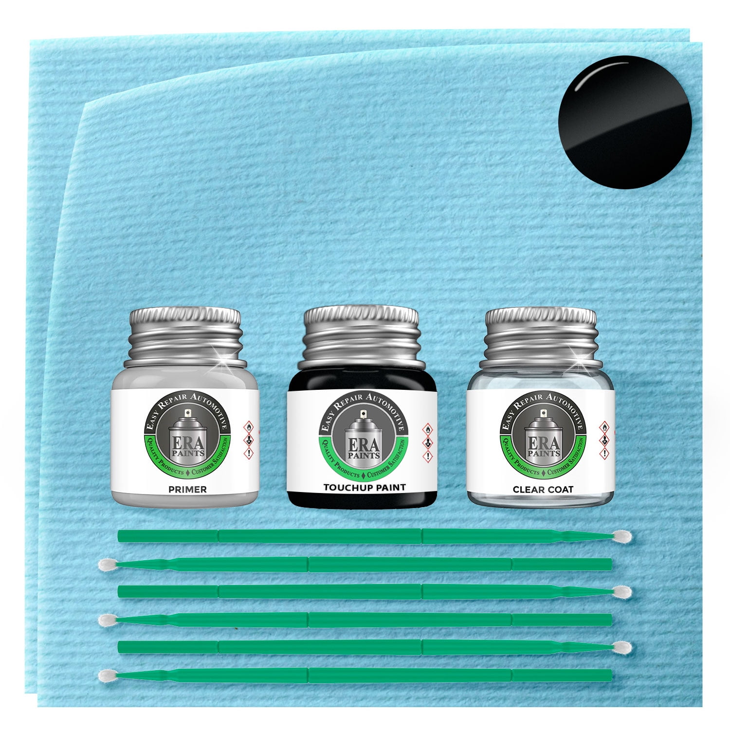 ERA Paints Auto Touch Up - D4S/EH3 Crystal Black Silica Pearl, Exact ...