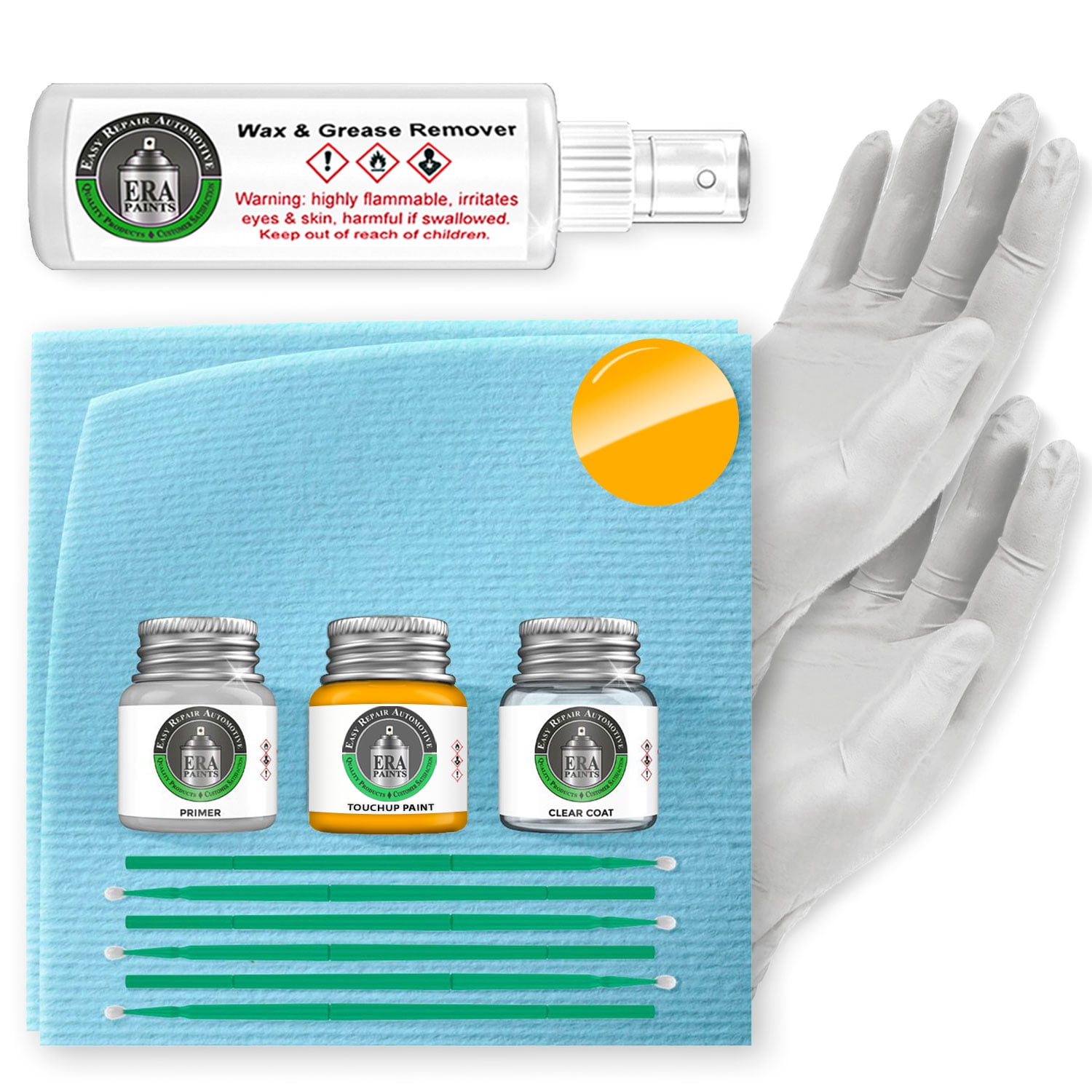 ERA Paints L1C1 - Fayence Yellow for PORSCHE Exact Match Touch Up Paint ...